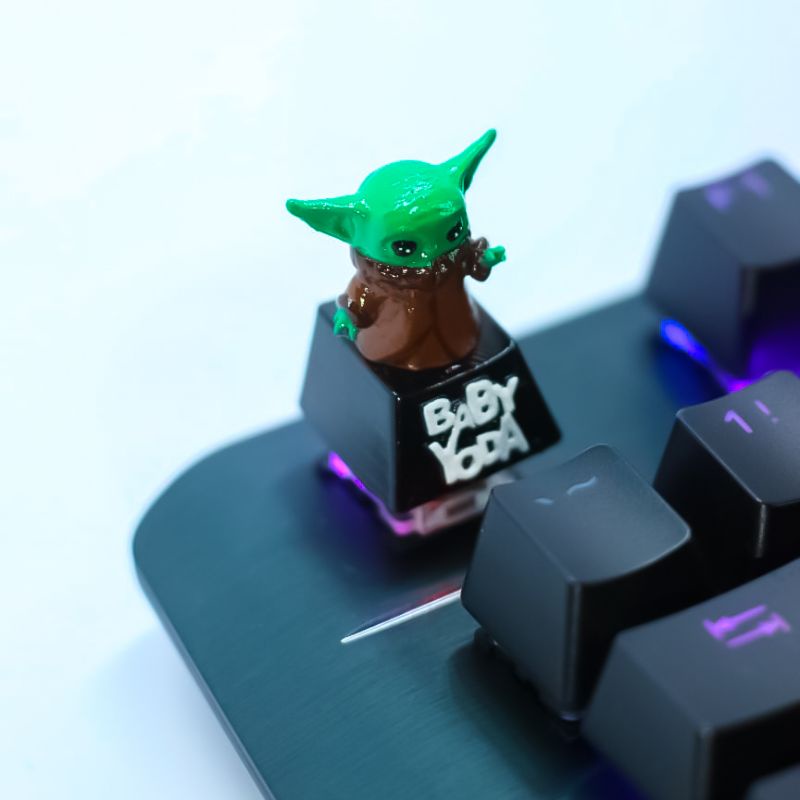 Keycaps Baby Yoda #01 - Mandalorian | Tecla Personalizada | Teclado ...