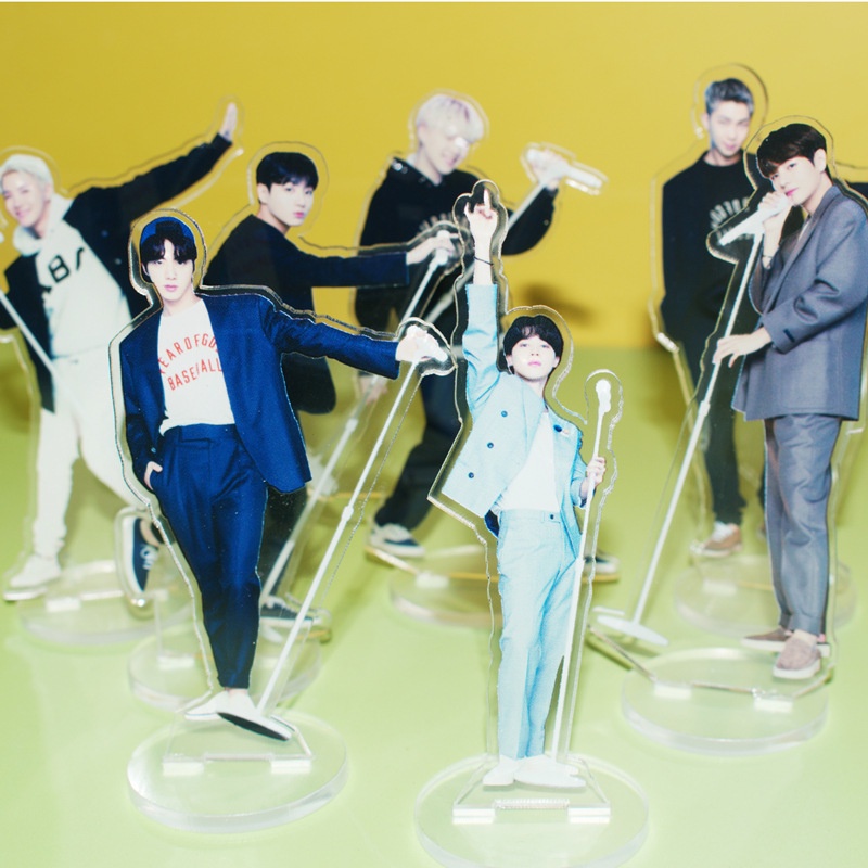 K-Pop BTS V JIMIN Stand Placa Acrílico Up Online Concerto | Shopee Brasil