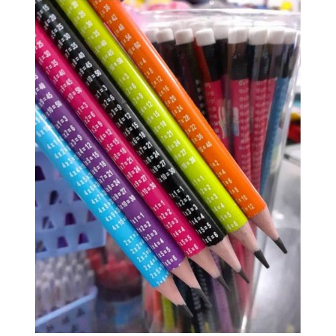 Lápis Com Tabuada Com Borracha Leo &Leo | Shopee Brasil