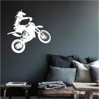 adesivo de parede personalizado decorativo para quarto sala Motocross ...