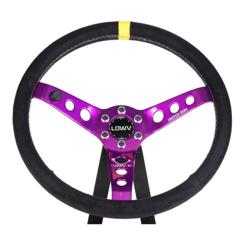 Volante Esportivo Lowv Sniper Roxo 3609 Ultrasuede | Shopee Brasil