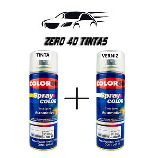 Tinta automotiva spray Prata Sirius VW com verniz + lixa | Shopee Brasil