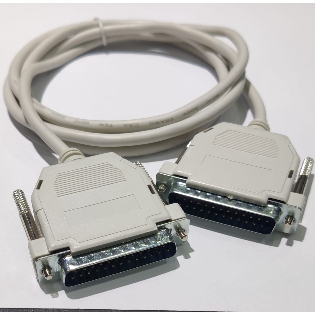 kit 2 Cabos Paralelo Db25 Macho X Db25 Macho 1,80 Metros | Shopee Brasil
