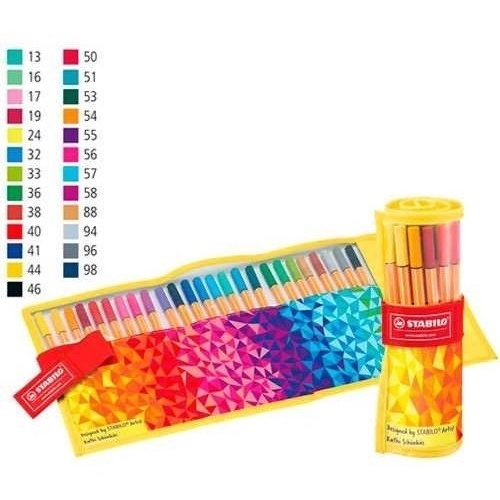 kIT STABILO COM 25 CORES | Shopee Brasil