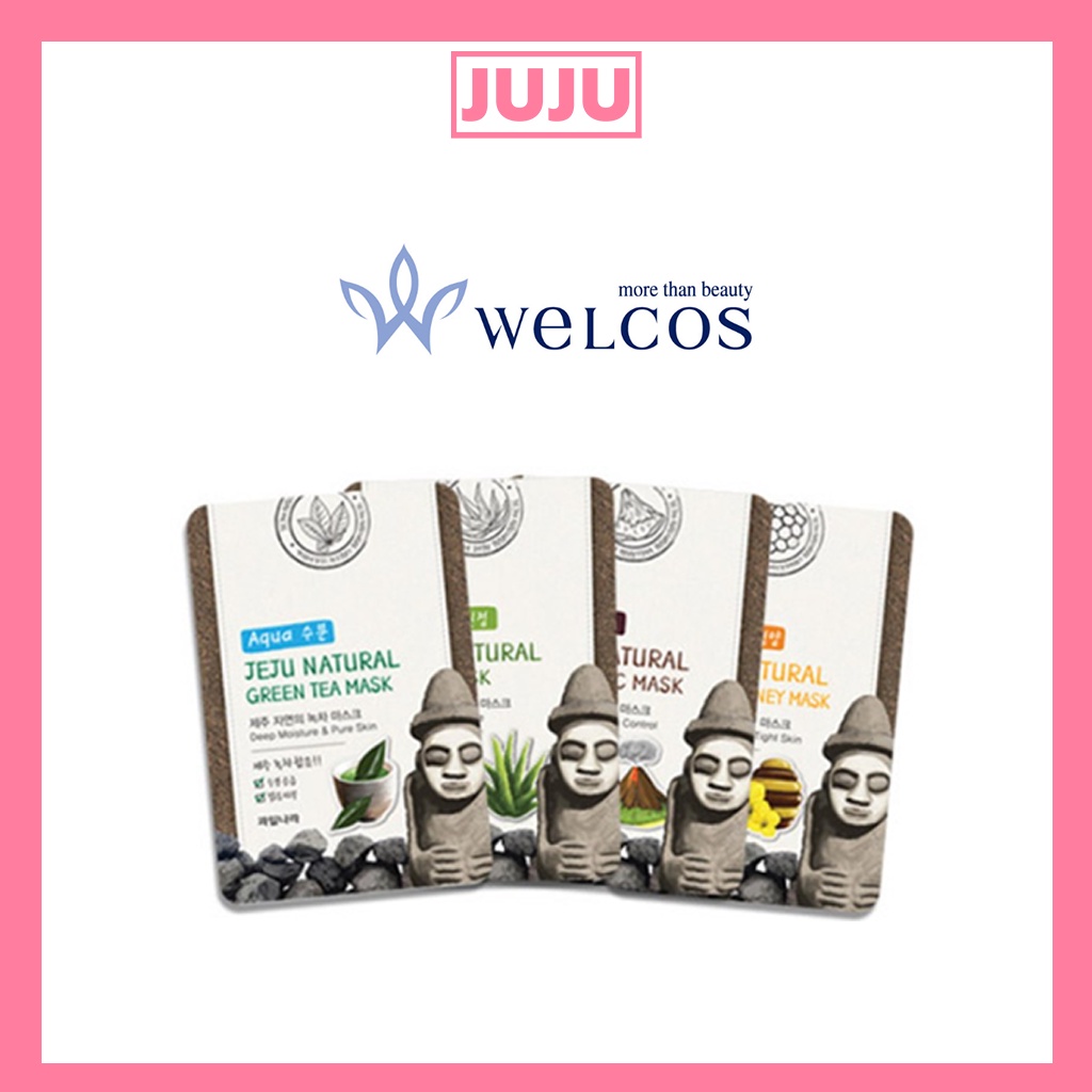 Welcos /Jeju Natural Sheet Mask | Shopee Brasil