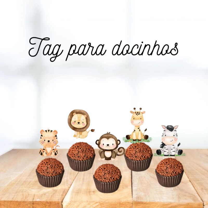 Tag para docinhos 50 unidades (todos os temas) | Shopee Brasil