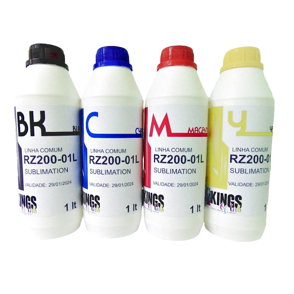 Kit 4 Cores Tinta P/ Epson Sublimatica Kings Of Ink 4x100 Ml Original ...