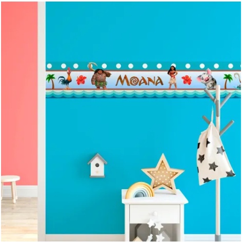 Faixa Decorativa Border Moana m Por Cm-com Nome | Shopee Brasil