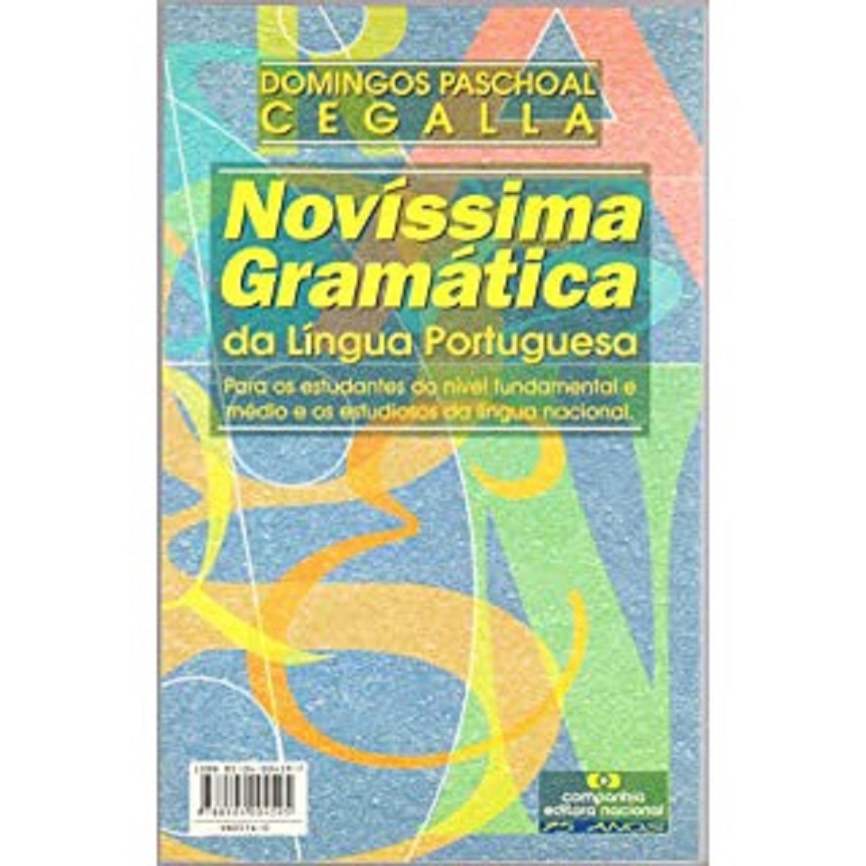 Novíssima Gramatica da Língua Portuguesa Domingos Paschoal Cegalla ...