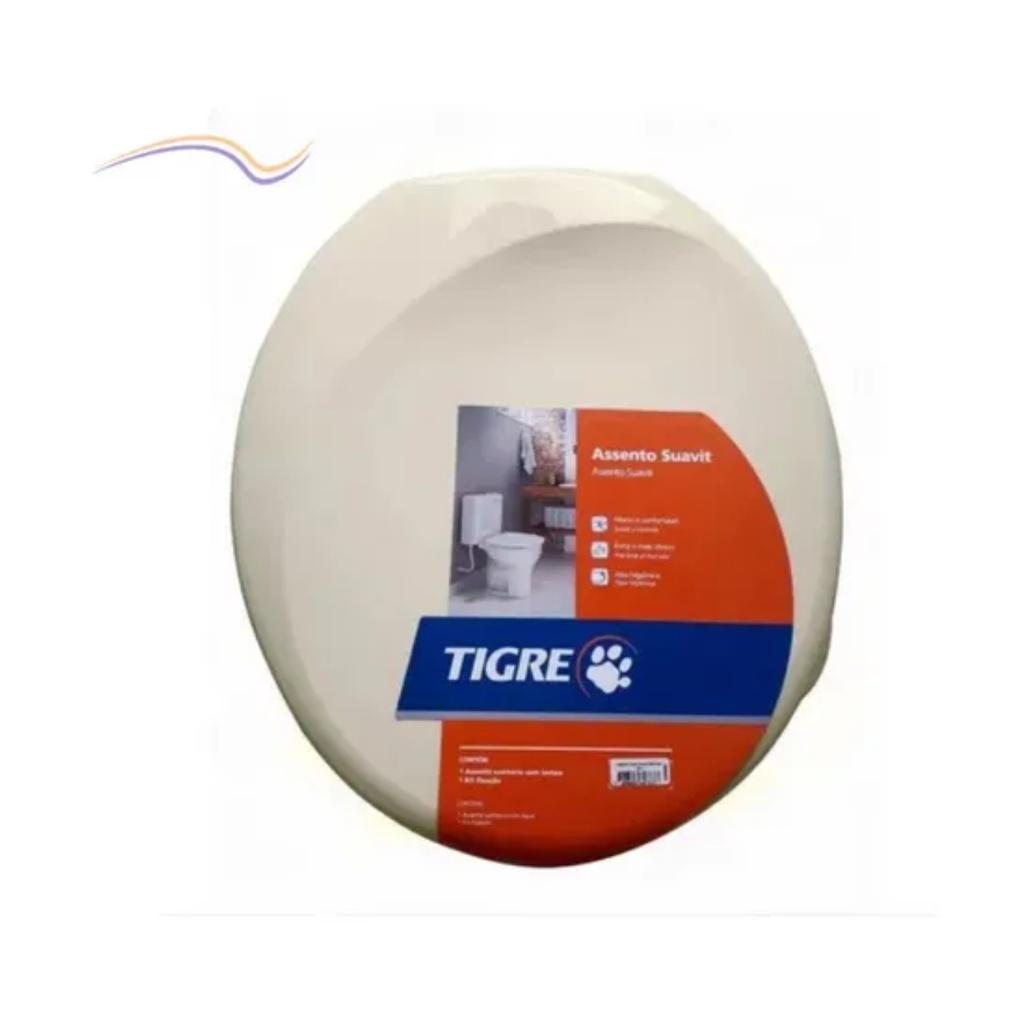 Tampa De Vaso Sanitario Almofadado Tigre Assento Bege | Shopee Brasil