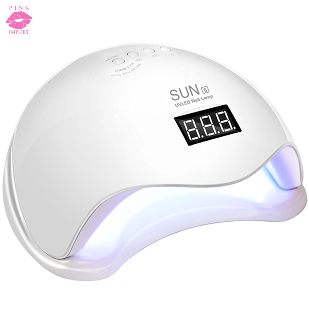 Cabine Sun 5 Led UV Digital 48w Bivolt Sun 24 Leds Unhas Gel Acrígel Secadora Para Unhas Primer ...
