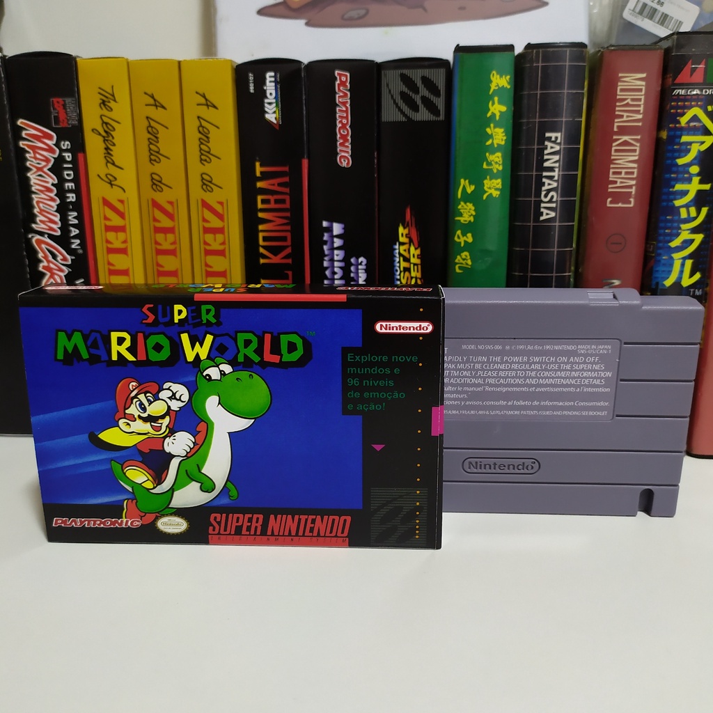 Super Mario World - Mini Box do Jogo (Super Nintendo) | Shopee Brasil