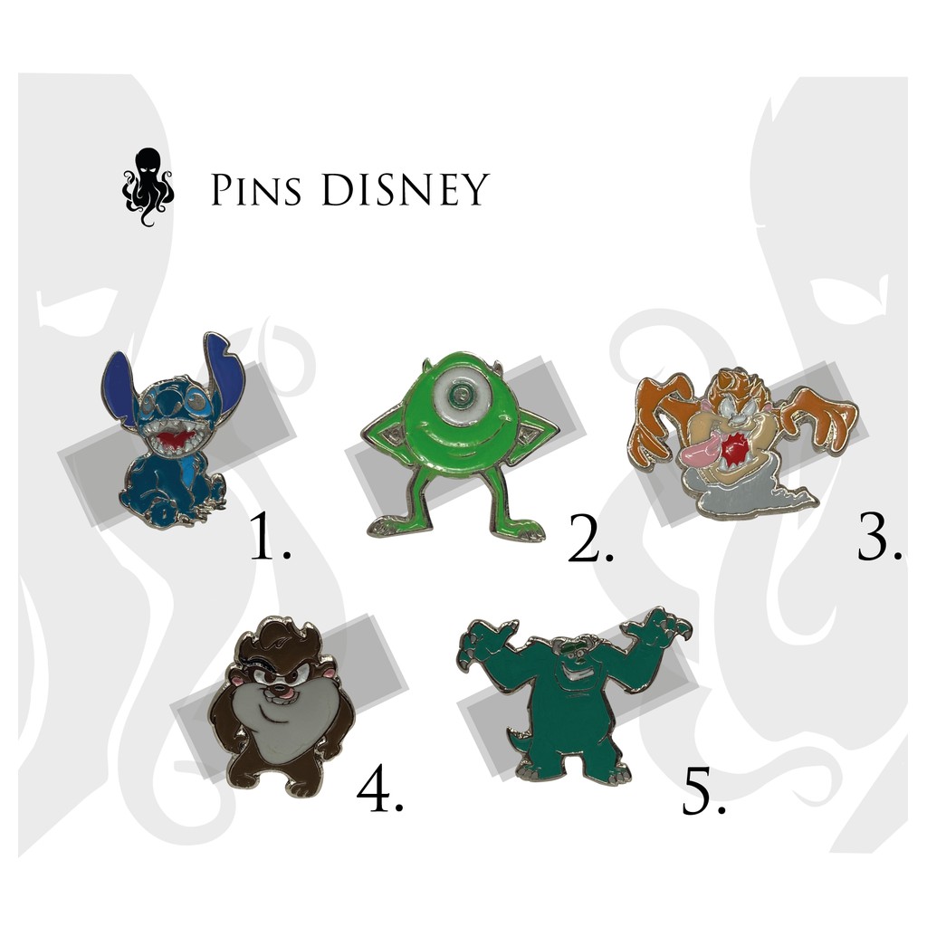 PINS DESENHOS DISNEY ANIMADOS TAZ MANIA SULY BABY TAZ STITCH Mike ...