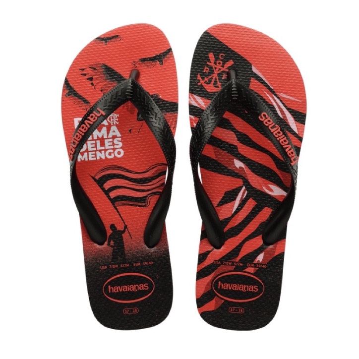 Chinelo Havaianas times Flamengo | Shopee Brasil