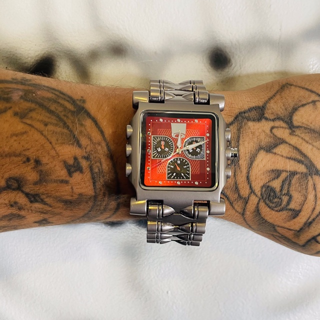 Relógio Masculino Oakley Tank Minute Machine - Preto / Vermelho / Azul ...