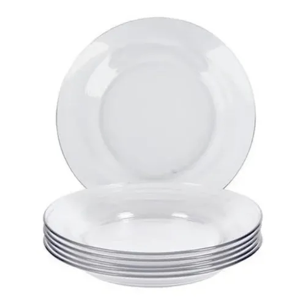 Conjunto de 6 Pratos Fundos Astral Duralex -NADIR | Shopee Brasil