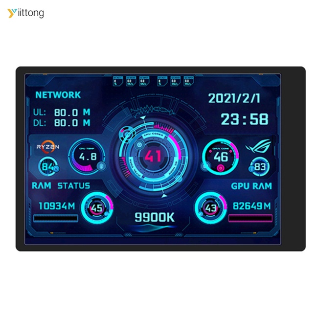 YT-3.5/5 Polegadas Ips Monitor Tela Sub-Metal Shell Usb-c Computador ...