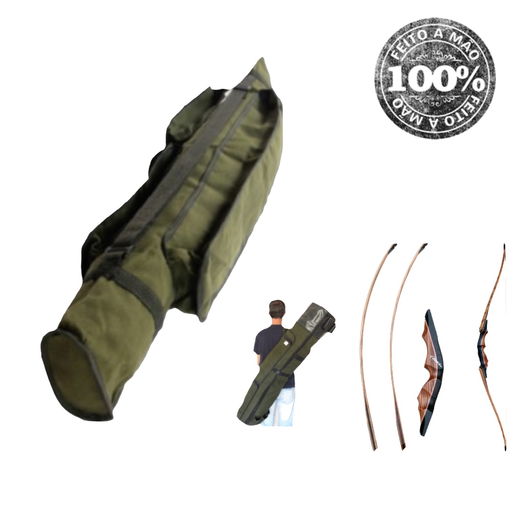 Aljava para flechas arco recurvo balestra fabricado em lona impermeável - Corre Que Ta Baratinho