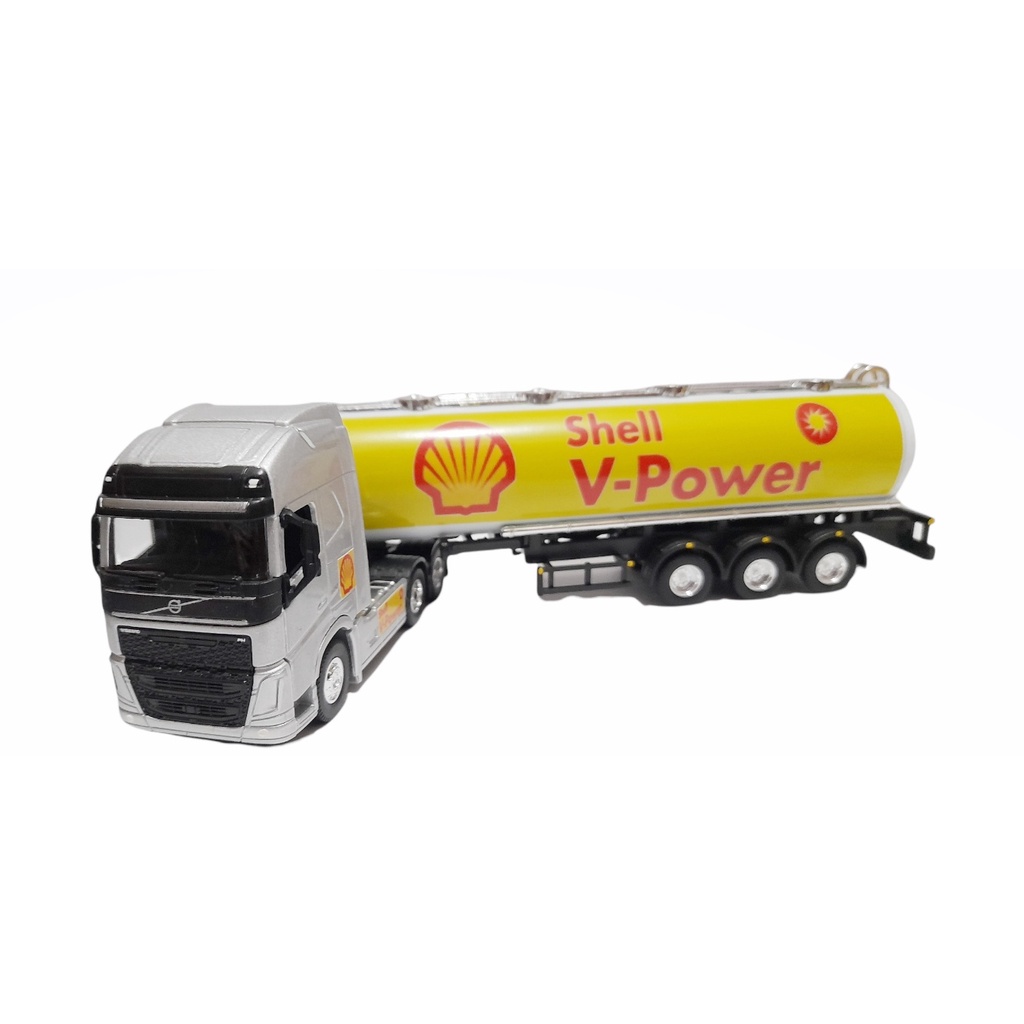 Miniatura Caminhão Volvo Fh Tanque Combustivel Shell V-Power Welly 1.64 ...