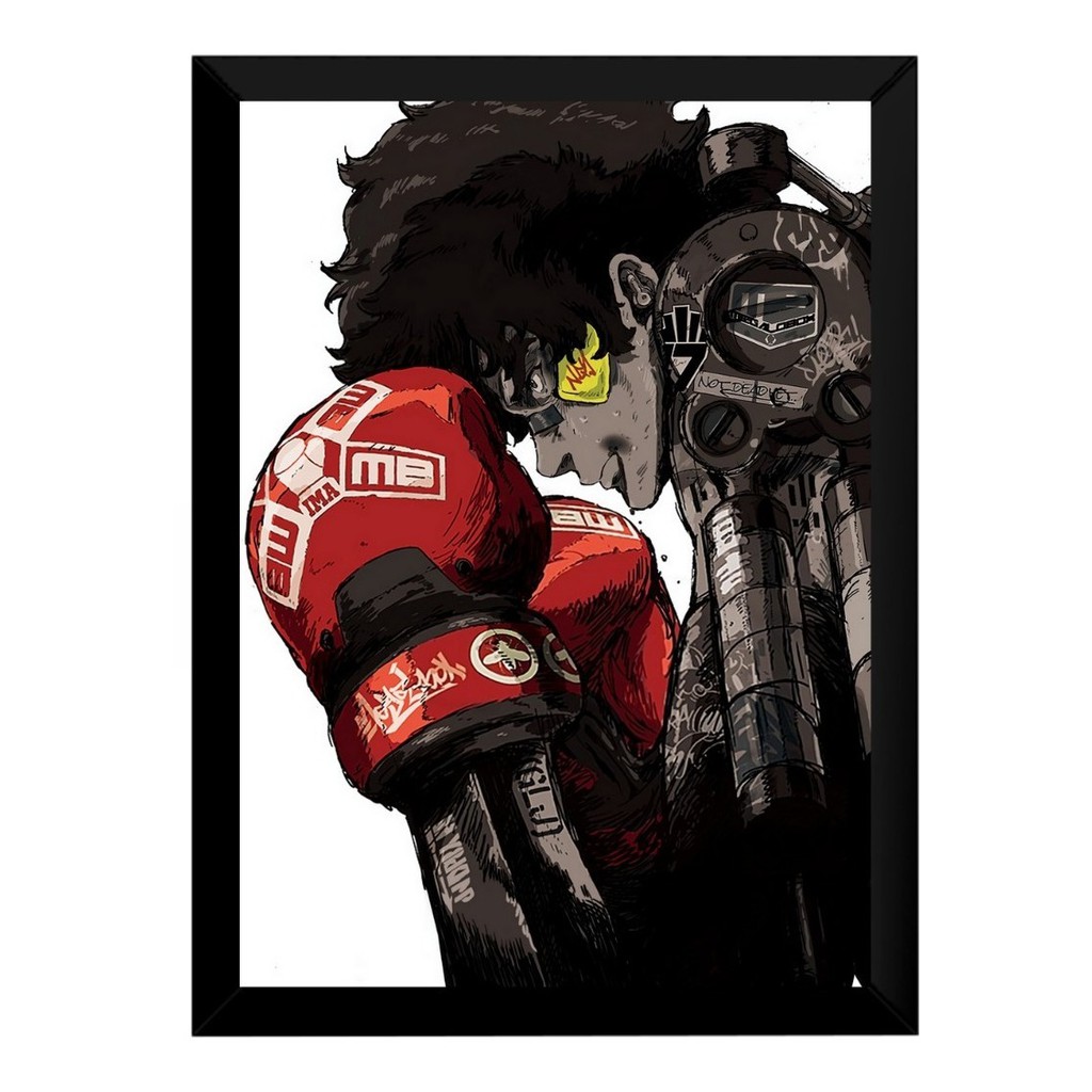 Quadro Gearless Joe Anime Megalo Box Arte Poster Moldurado | Shopee Brasil
