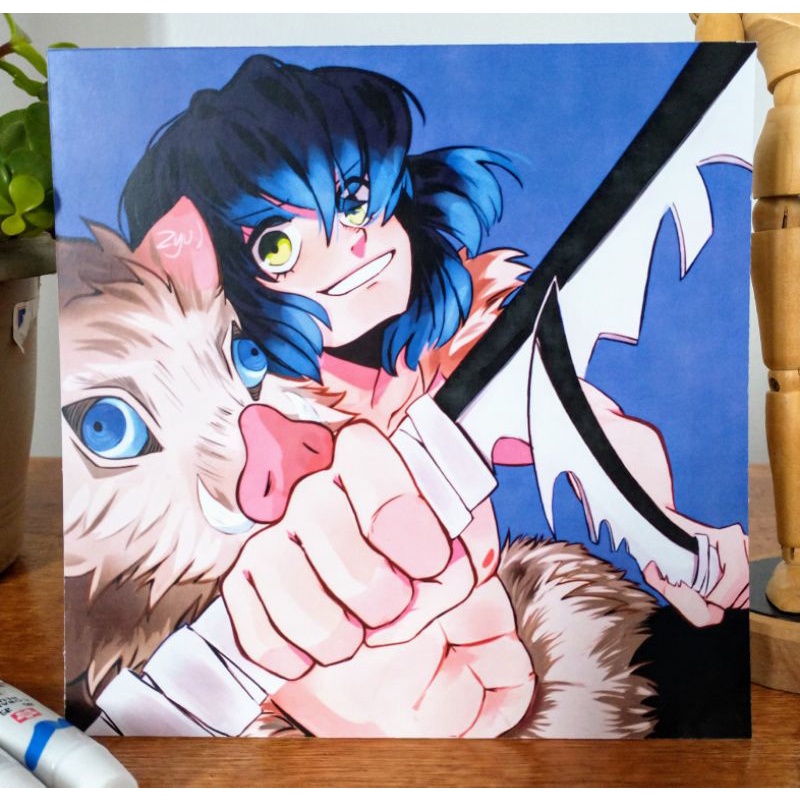 Print - Inosuke (Demon Slayer) | Shopee Brasil