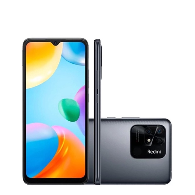 Smartphone Xiaomi Redmi 10C CX344CIN Tela 6.71'' 4GB 128GB Cinza | Shopee Brasil