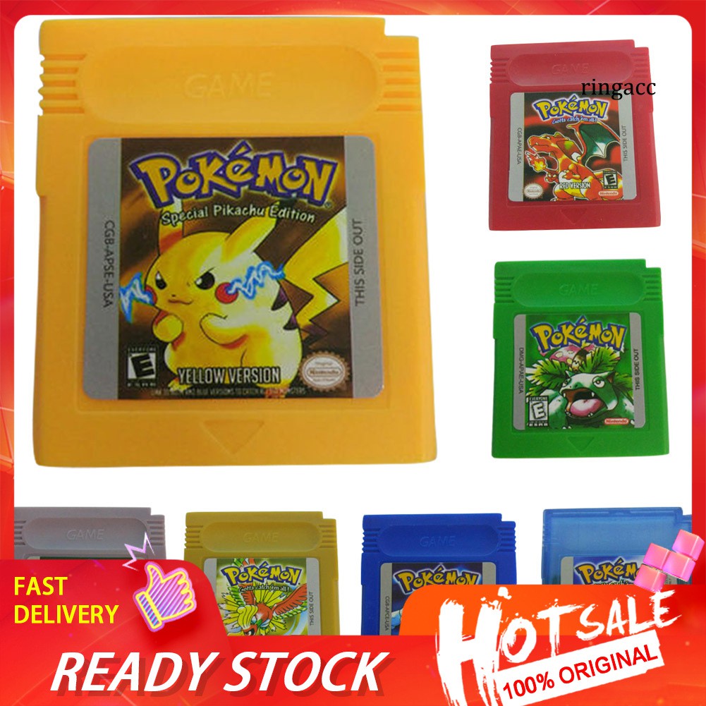 Cartucho De Cartas Rc_Game Para Nintendo Pokemon Gbc Game Boy Color ...