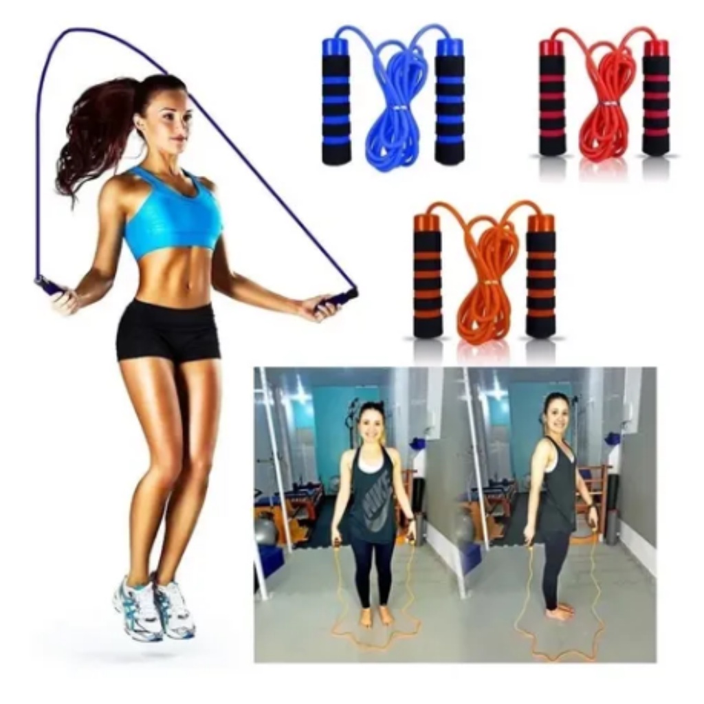 Corda Profissional Jump Rope Com Rolamento para Saltar Pular | Shopee Brasil