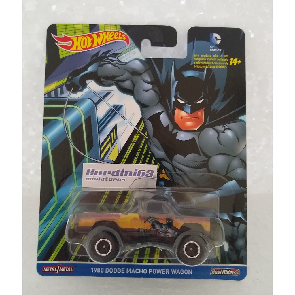 Hot Wheels 1980 Dodge Macho Power Wagon DC Batman | Shopee Brasil