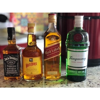 Kit ( Jack Daniels + Red Label + White Horse + Tanqueray ) | Shopee Brasil
