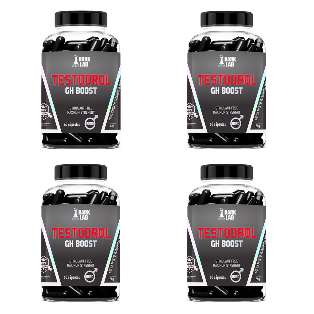 Kit 4x Testodrol-Gh Boost 60 Capsulas Dark Lab | Shopee Brasil