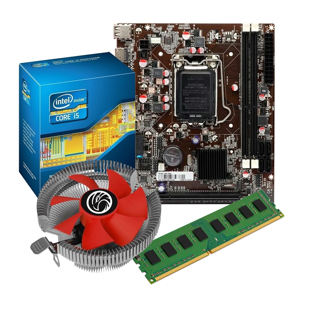 Kit Upgrade Gamer I5 3470 3.6 Ghz Placa Mãe H61 1155 8gb Ram | Shopee Brasil