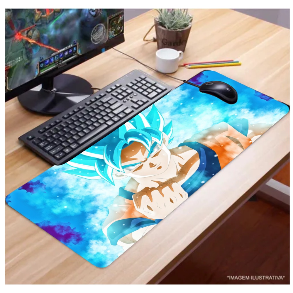Mouse Pad Gamer dragon ball z goku Personalizado 65x32 | Shopee Brasil