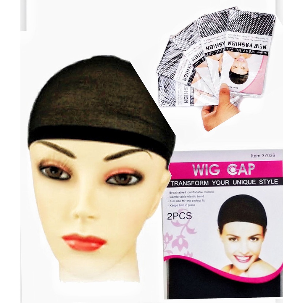 KIT 2 toca Cap para wig Touca fina para prender cabelos antes da peruca ...