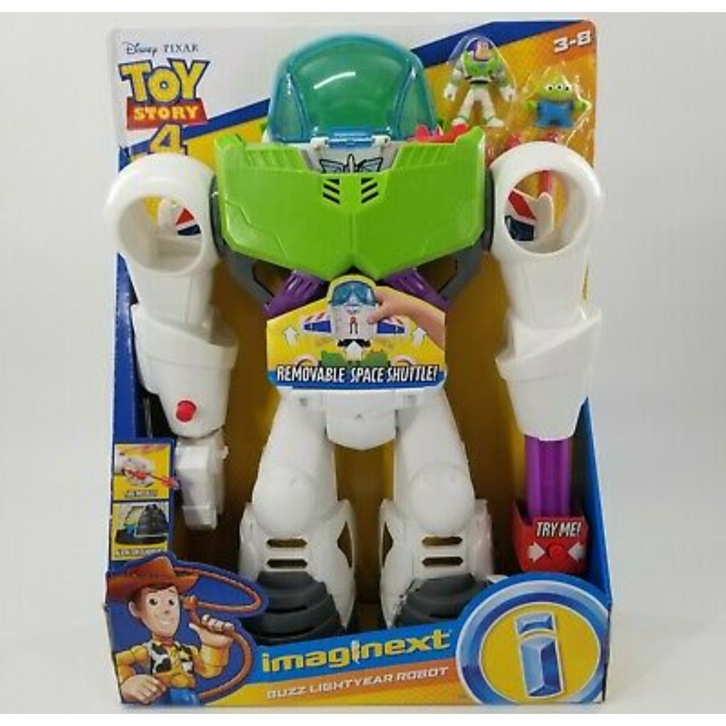 Imaginext Toy Story Robo Buzz Lightyear Buzzrobot Mattel | Shopee Brasil
