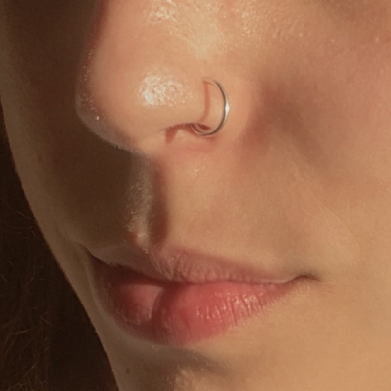 KIT 2 piercing fake nariz/ piercing fake nostril/piercing falso ...