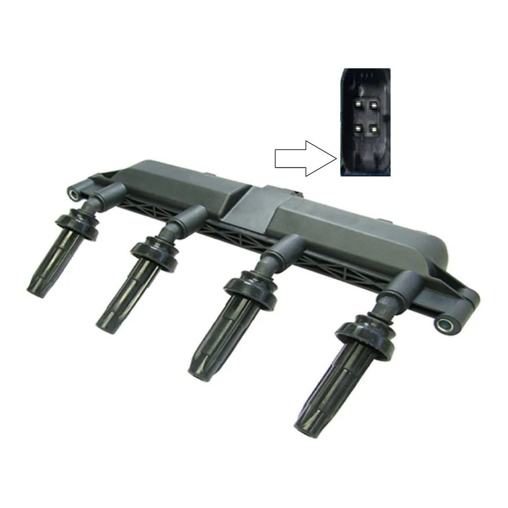 Bobina Ignição Peugeot 206 306 Picasso C3 1.4 1.6 8v 597074 | Shopee Brasil