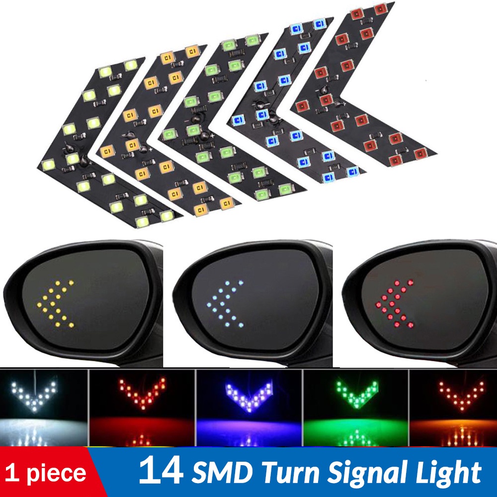 14smd Painel De Seta led Para O Carro Espelho Retrovisor Sinal De Volta ...