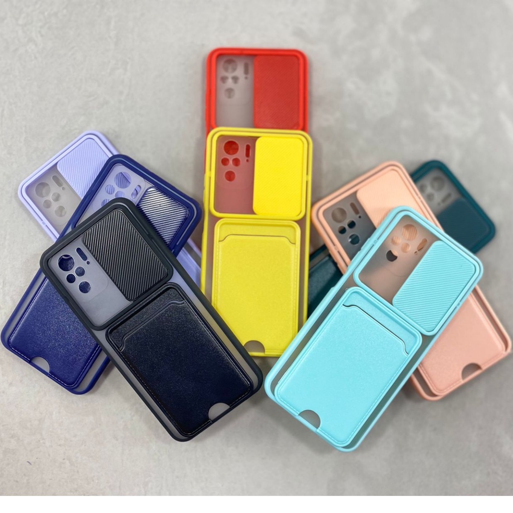 Capa Anti Impacto Colorida Redmi Note 8 Porta Cart o Com Bot o Para