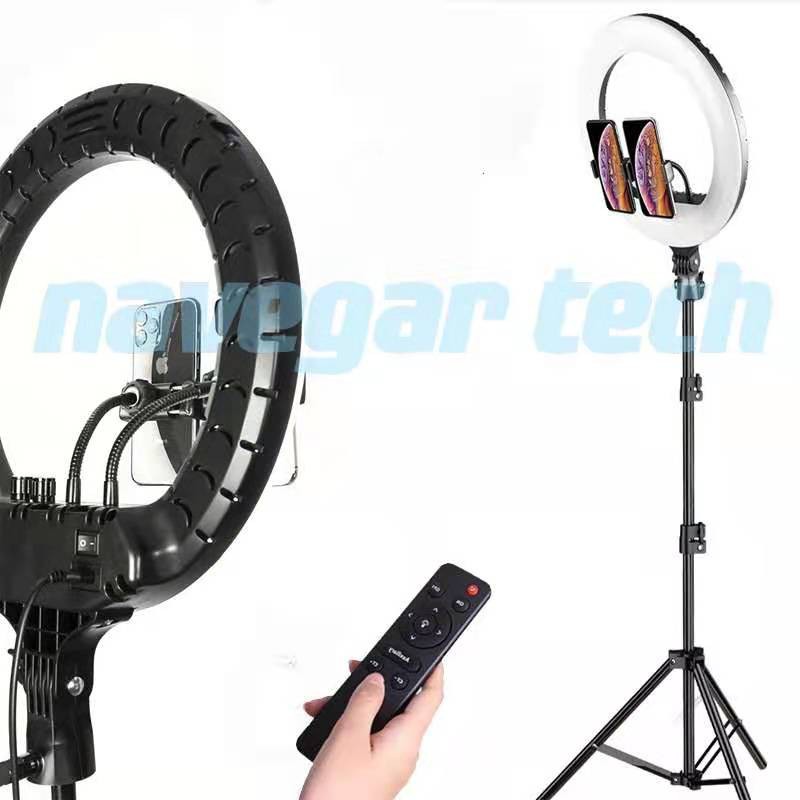 RING LIGHT LED SOLFT Iluminador Anel Luz 36cm 14 Polegadas com controle sem fio C/tripé 2,1M,36W ...