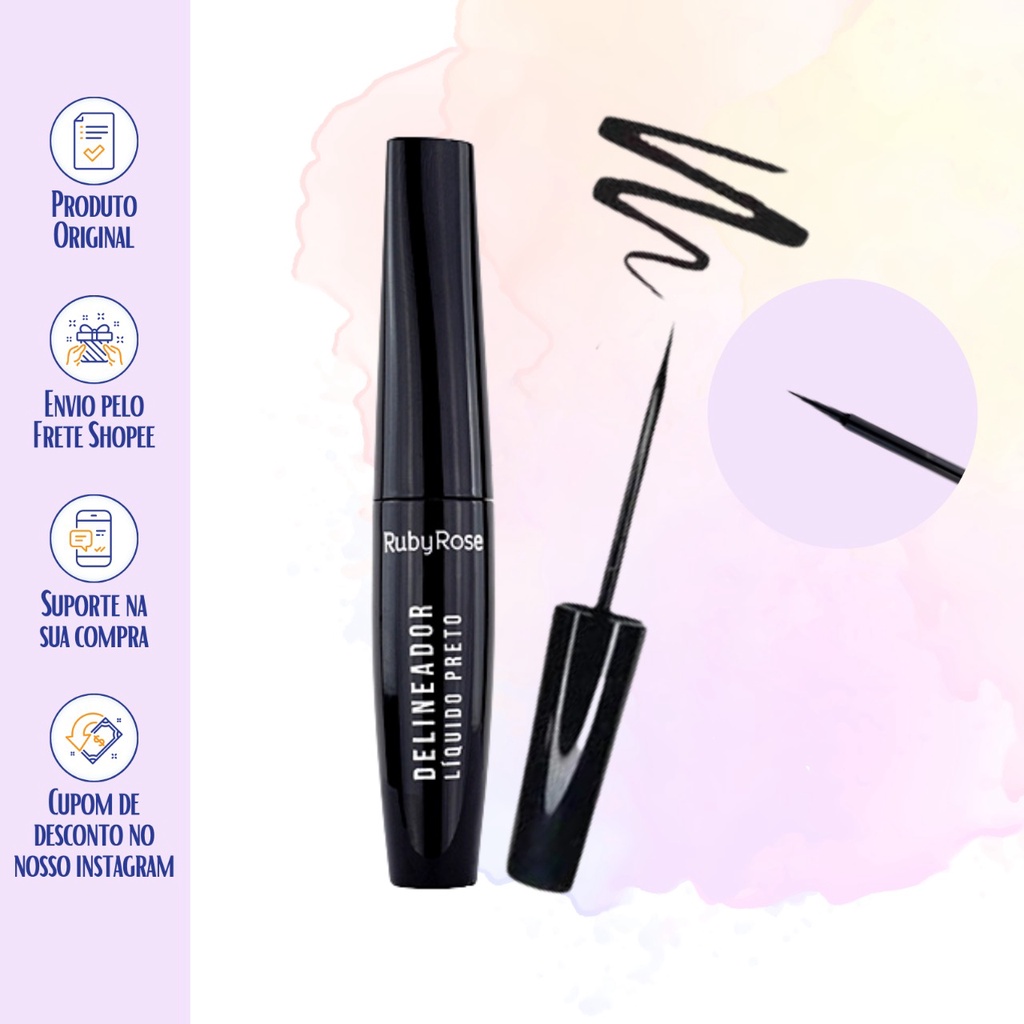 Delineador preto - Ruby Rose | Shopee Brasil