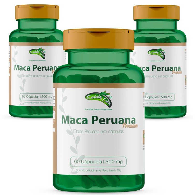Maca Peruana Premium Em Cápsulas - 180 Cápsulas Produto Puro | Shopee ...