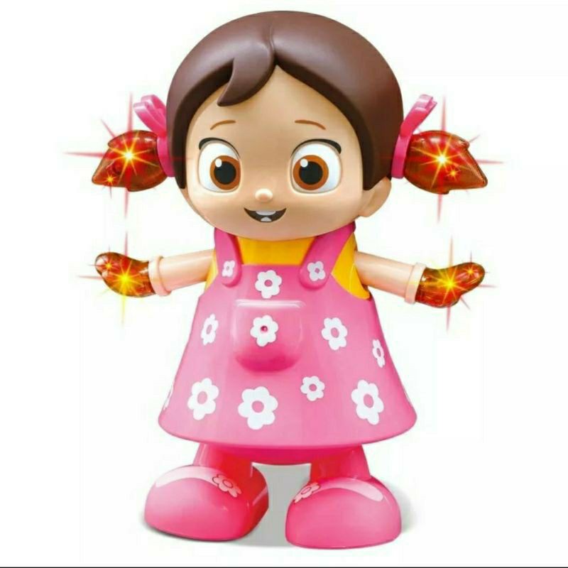Boneca que Dança Fofa Canta, Anda e Acende ás Luzes nas mãos e cabelos ...