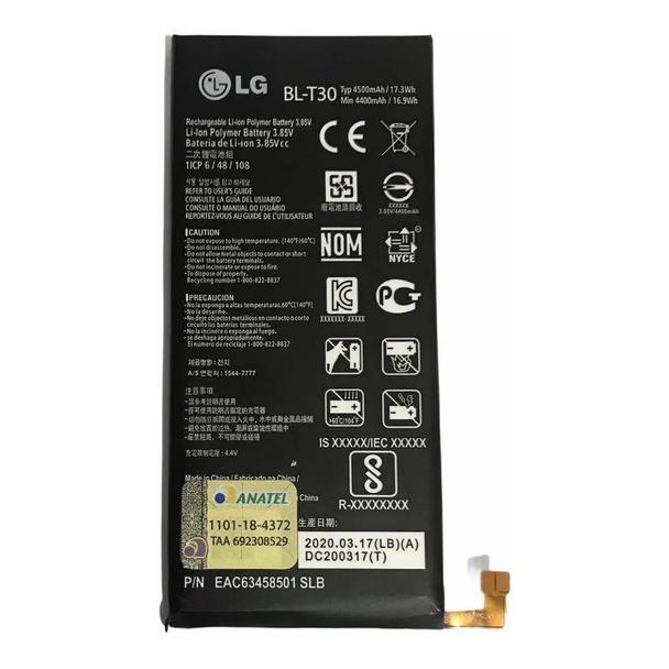 Bateria LG K10 Power BL-T30 M320 M320TV Original Lacrada | Shopee Brasil