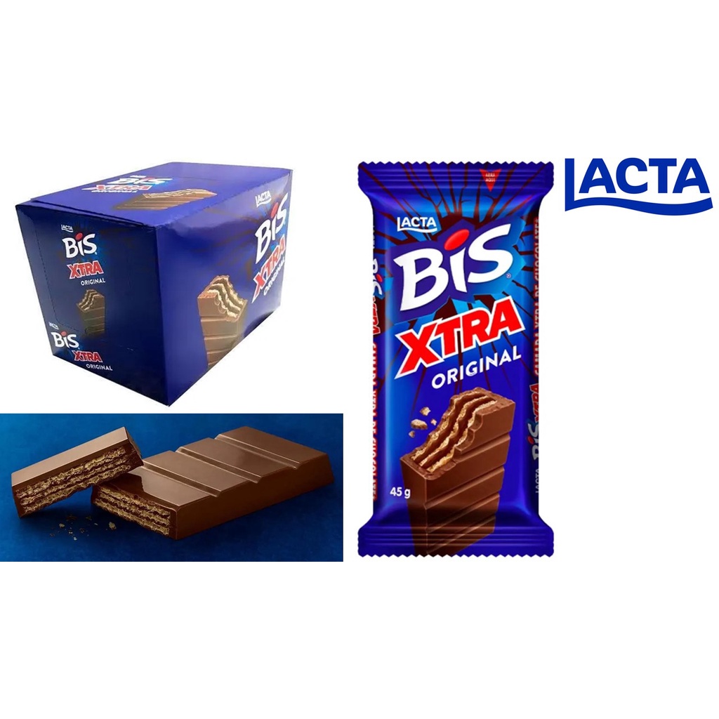 Chocolate Bis Extra - Caixa 24 Uni De 45g | Shopee Brasil