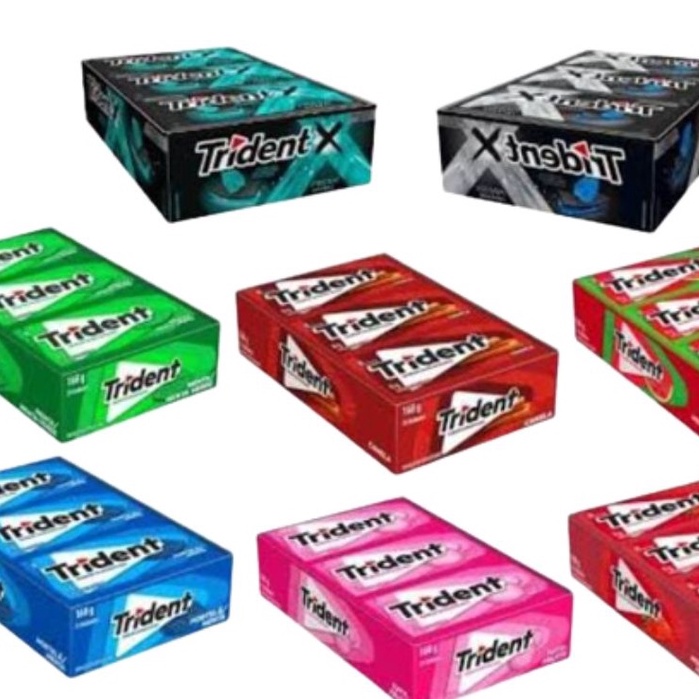 Caixa Chiclete Trident Com 21 U. 168g Escolha o sabor | Shopee Brasil