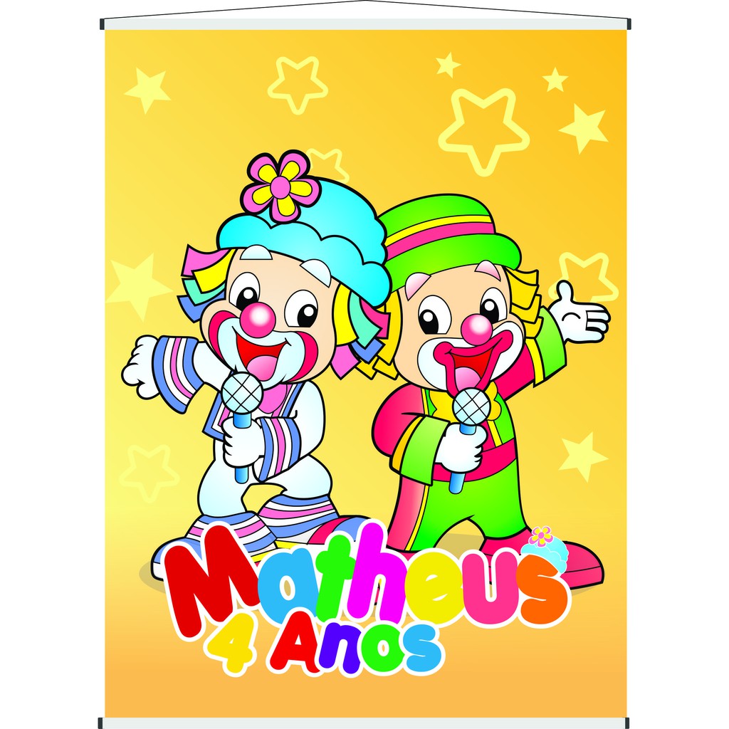 Banner de Festa Patati Patata 60x80 - Impressão de Alta Qualidade ...