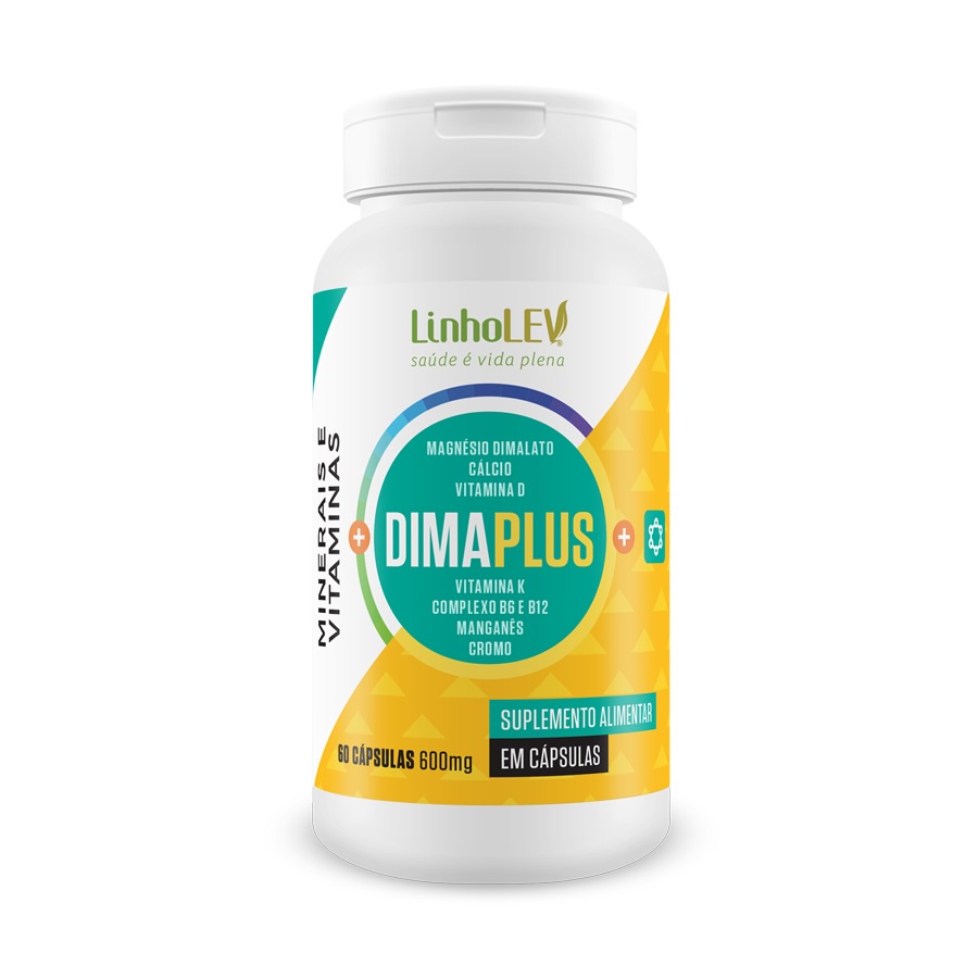 Dimaplus 600mg 60 Cápsulas linho Lev | Shopee Brasil