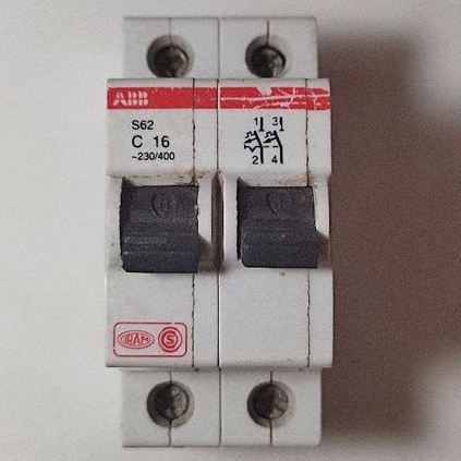 Disjuntor Bipolar C16 Abb | Shopee Brasil