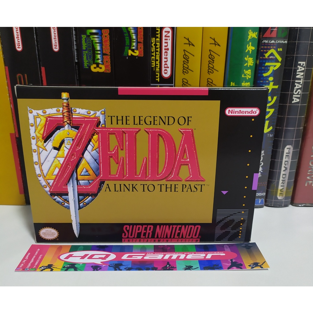 Legend Of Zelda - A Link To The Past - Box (Super Nintendo) - Escorrega ...